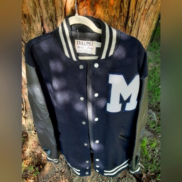DeLong | Jackets & Coats | Varsity Bomber Xl Mens Jacket Vintage | Poshmark